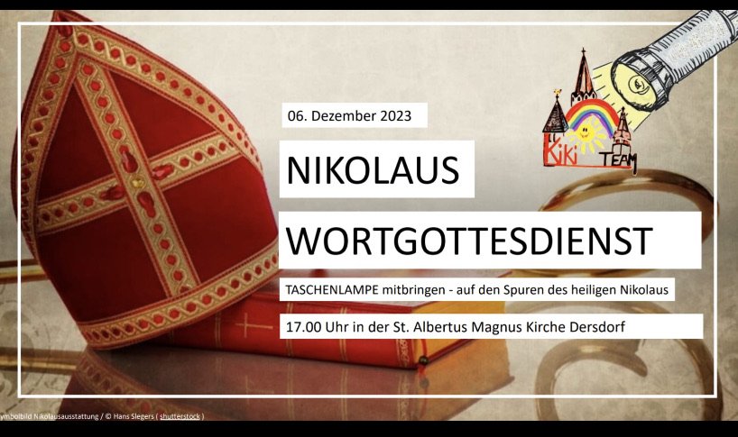 Seelsorgebereich Bornheim-Vorgebirge | Nikolaus-Wortgottesdienst