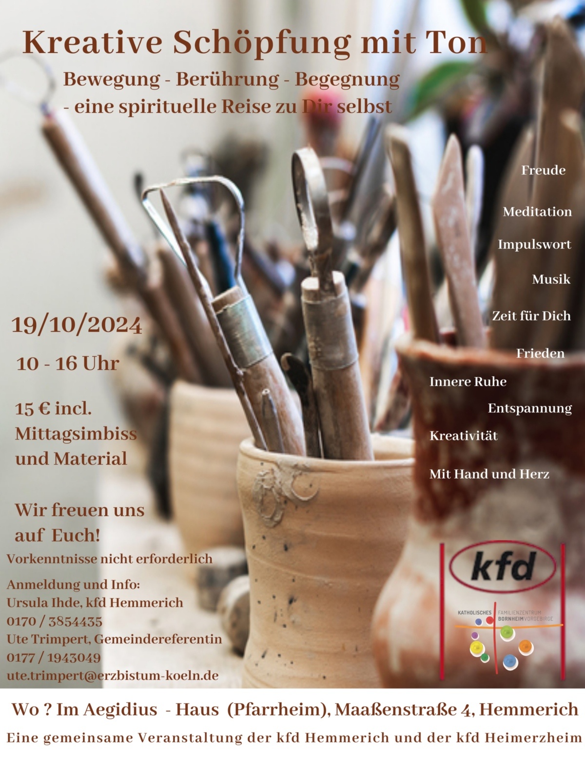 Seelsorgebereich Bornheim-Vorgebirge | Krative Schöpfung mit Ton